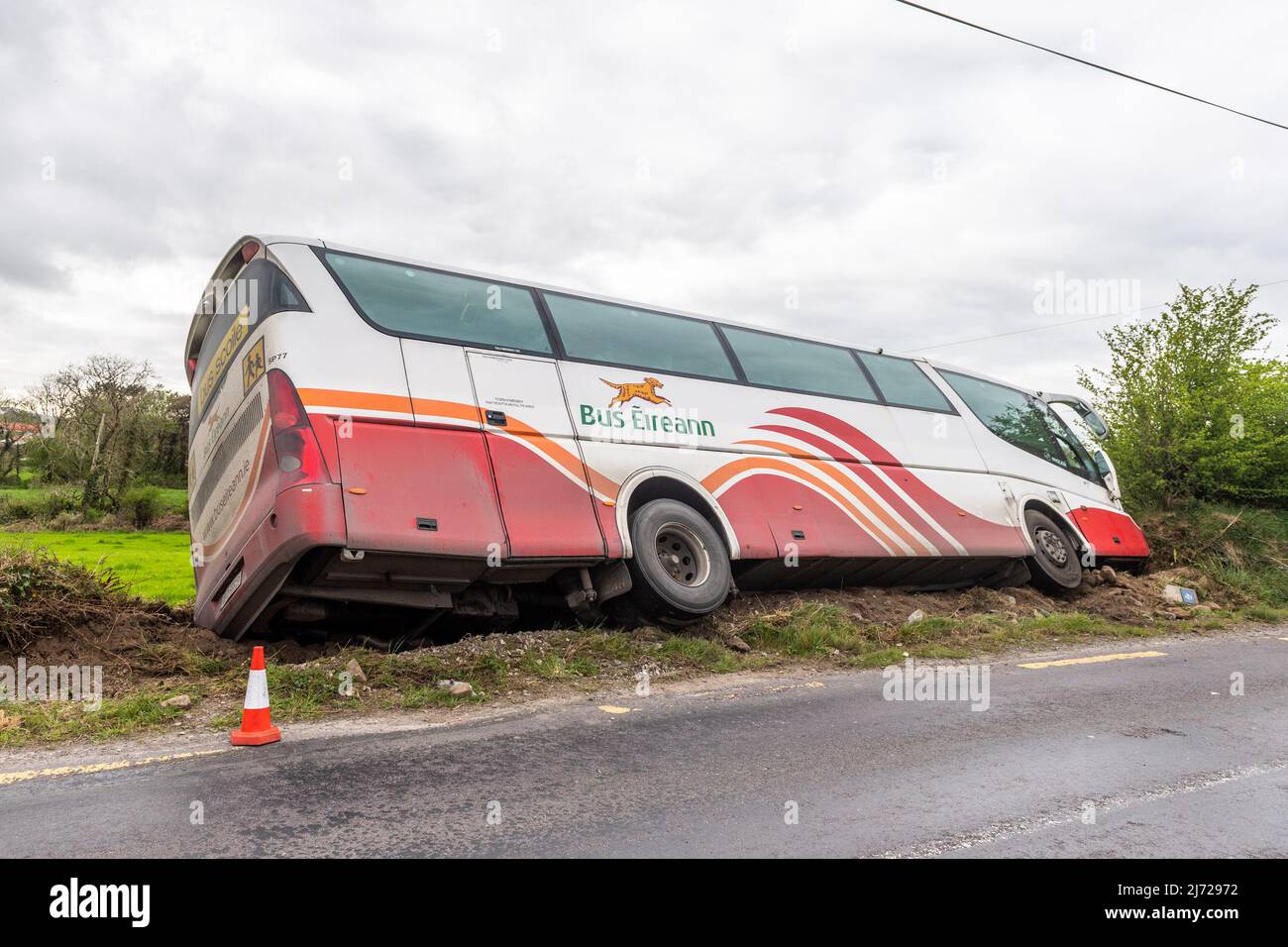 Bauravilla, West Cork, Ireland. 5th May, 2022. A Bus Eireann school bus ...