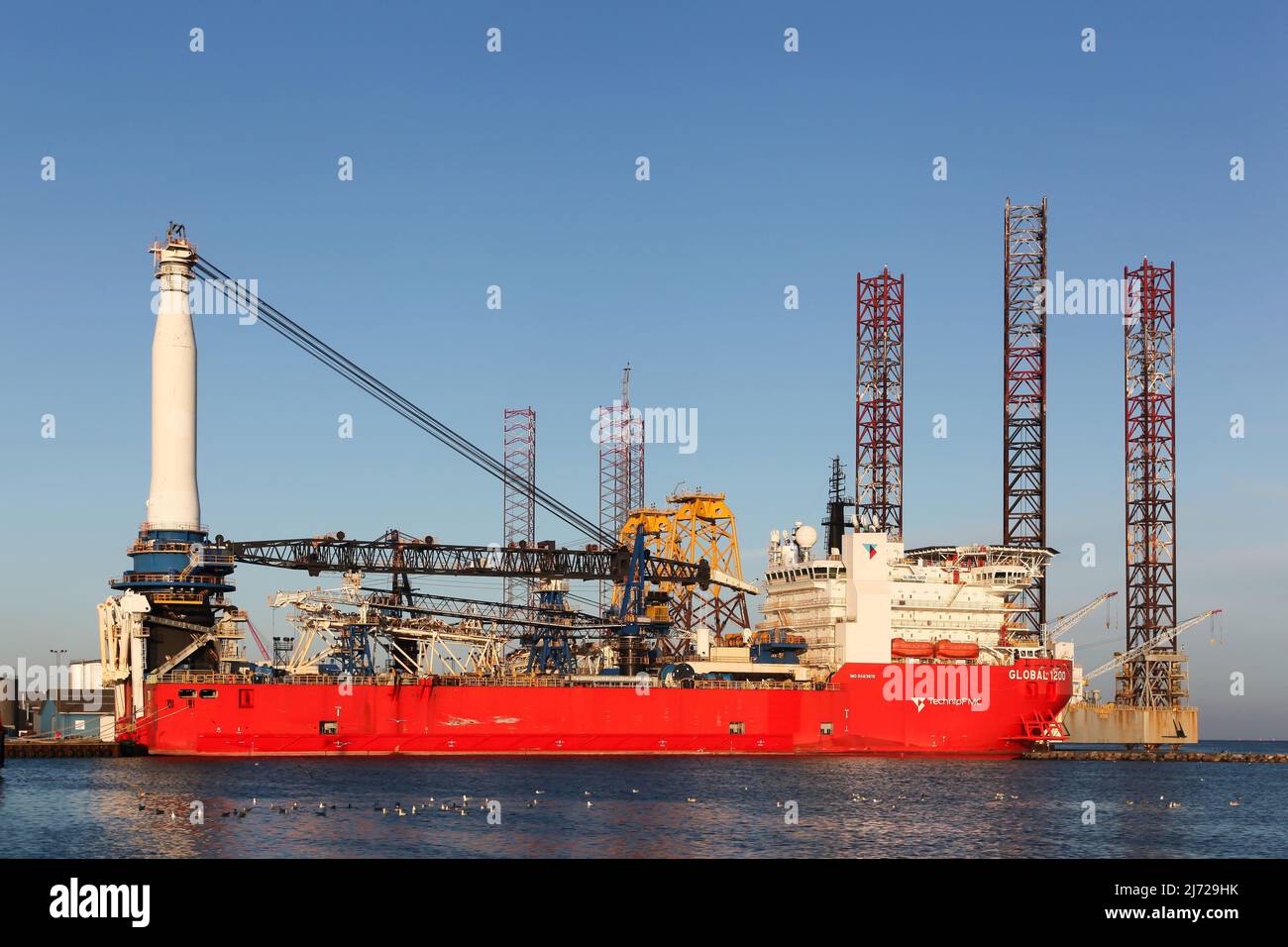 Grenaa, Denmark - February 8, 2018: Fornaes ship recycling. Fornaes ...