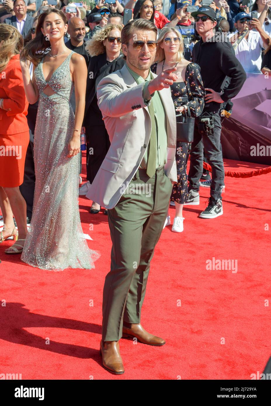 04 May 2022 - San Diego, California - Glen Powell. ''Top Gun: Maverick ...