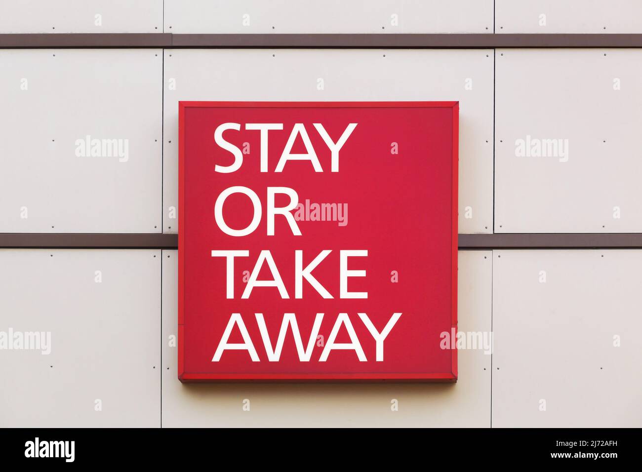 Take away sign hi-res stock photography and images - Alamy