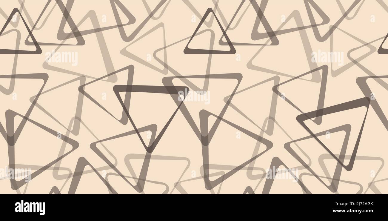 Seamless pattern of intersecting triangles. Illustration for texture, textiles, packaging ...