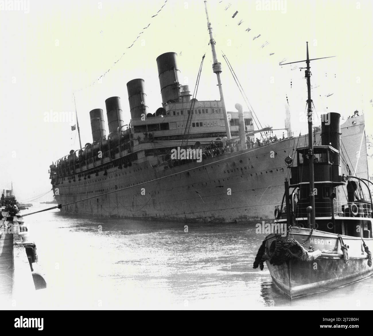 Aquitania cunard hi-res stock photography and images - Alamy