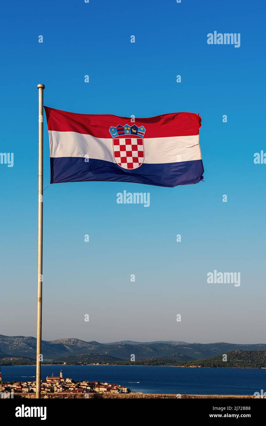 Croatia National Flag Stock Photo Alamy