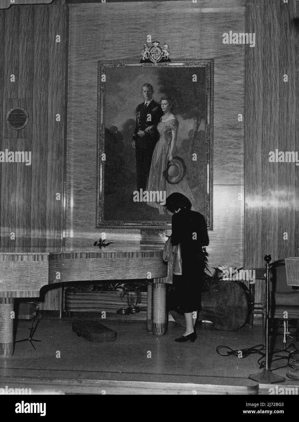 Caronia - Merchant Shipping. February 14, 1951 Stock Photo - Alamy