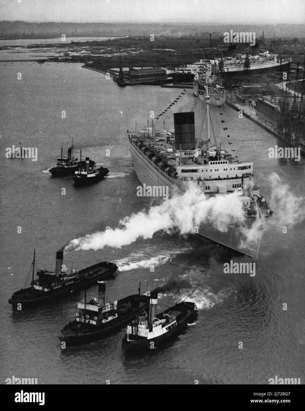 Cunard white star line hi-res stock photography and images - Alamy