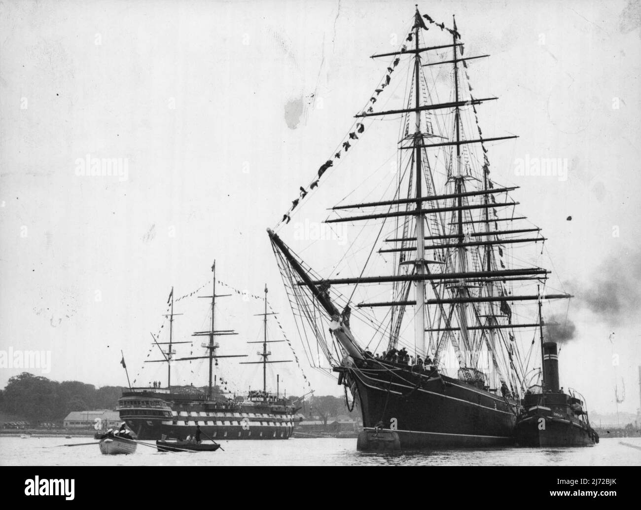 "Cutty Sark" Arrived In The Thames To Become Training Ship -- The ...