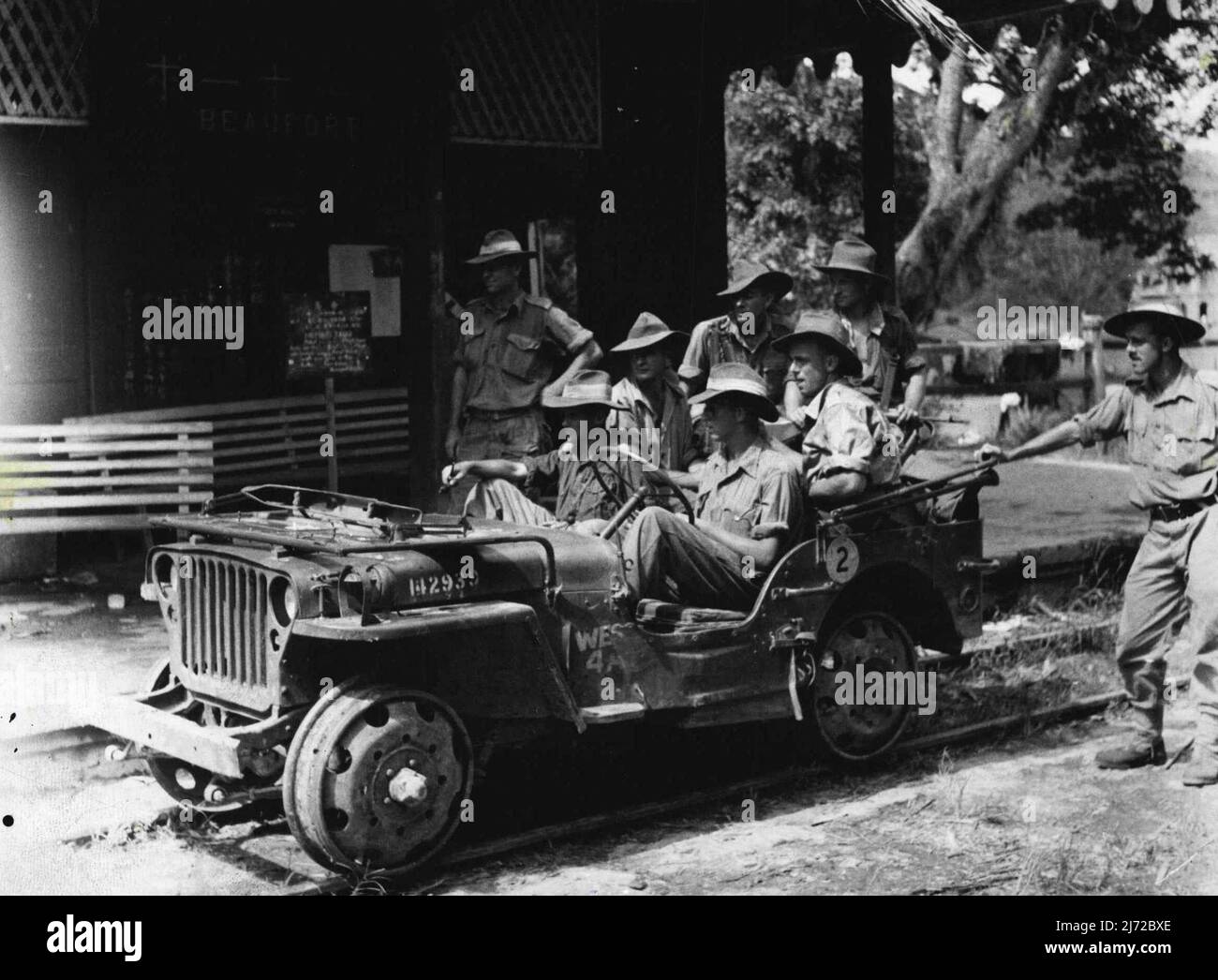 Another use for the jeep. This one, converted by Australians in north ...