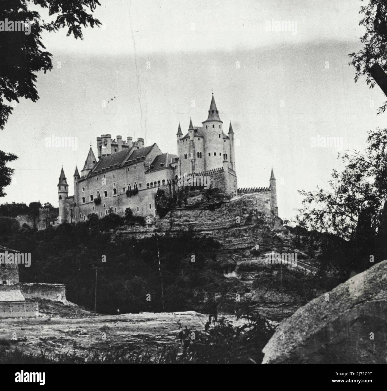 Medieval Castle Black And White