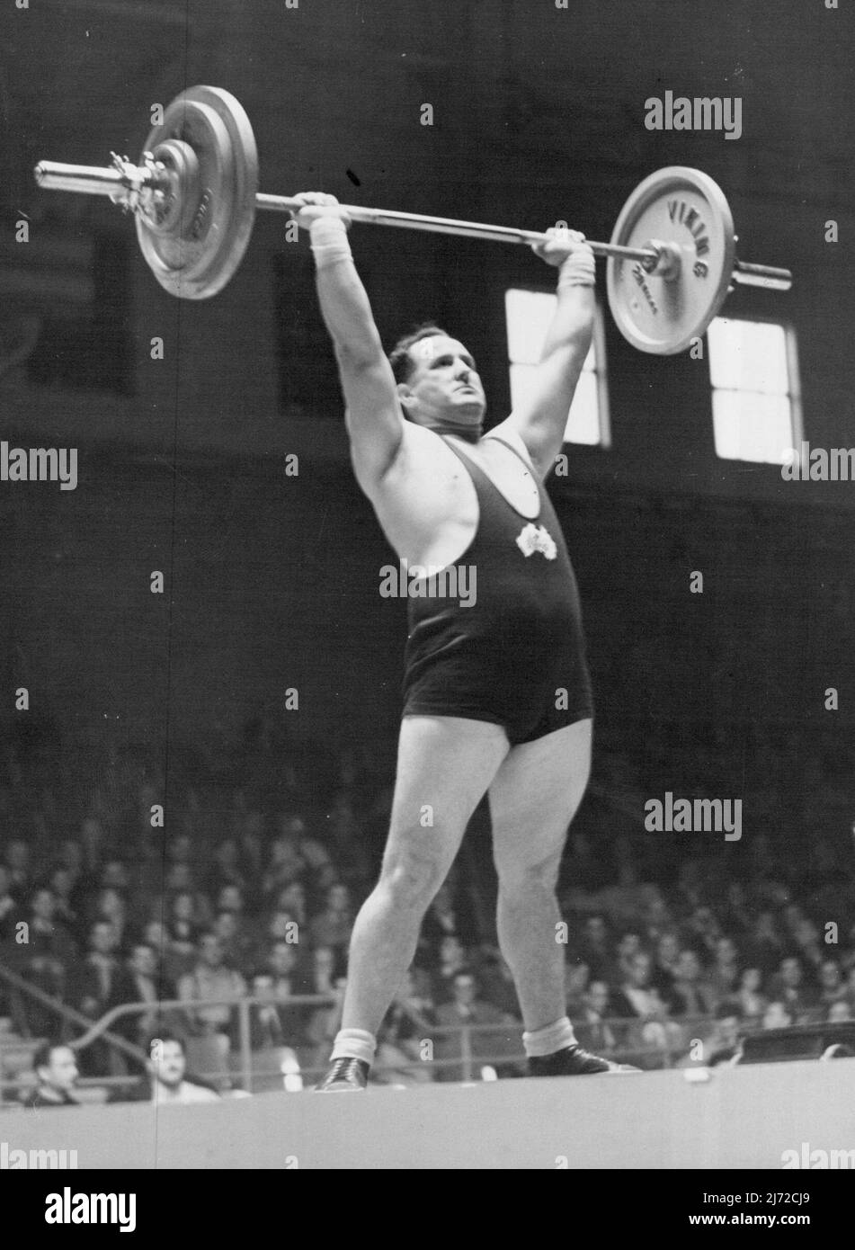 Heavyweight weight lifting at Earls Court. R. S. Magee (Australia ...