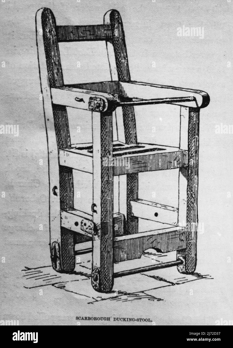 Scarborough ducking stool hi-res stock photography and images - Alamy
