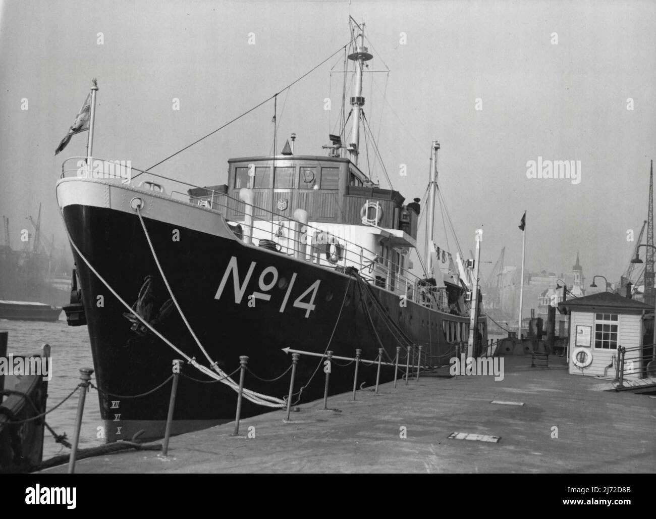 Newest Pilots' Ship Comes To London -- A general view of "The ...