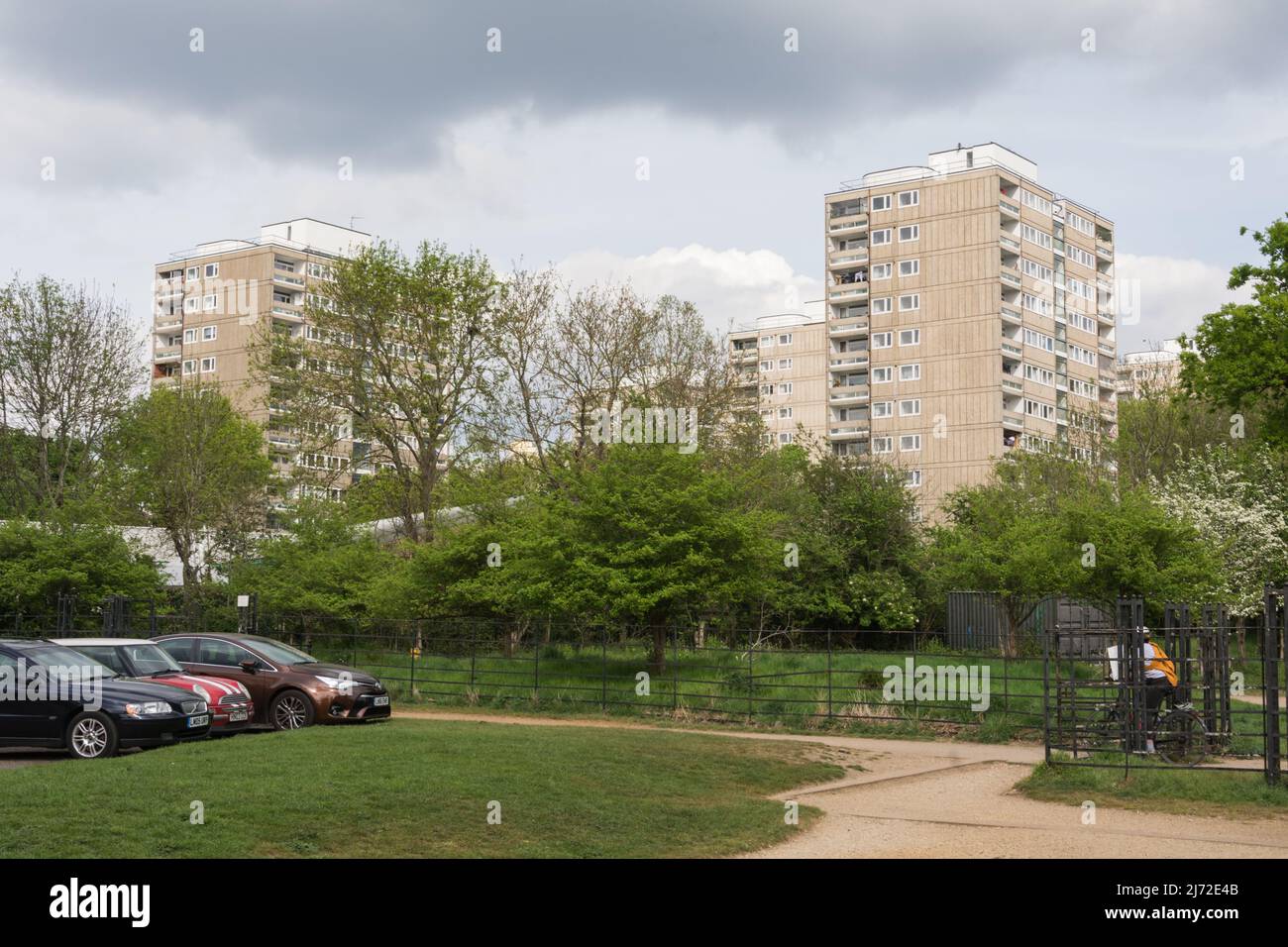 The Alton Estate in Roehampton as seen from Richmond Park, London ...