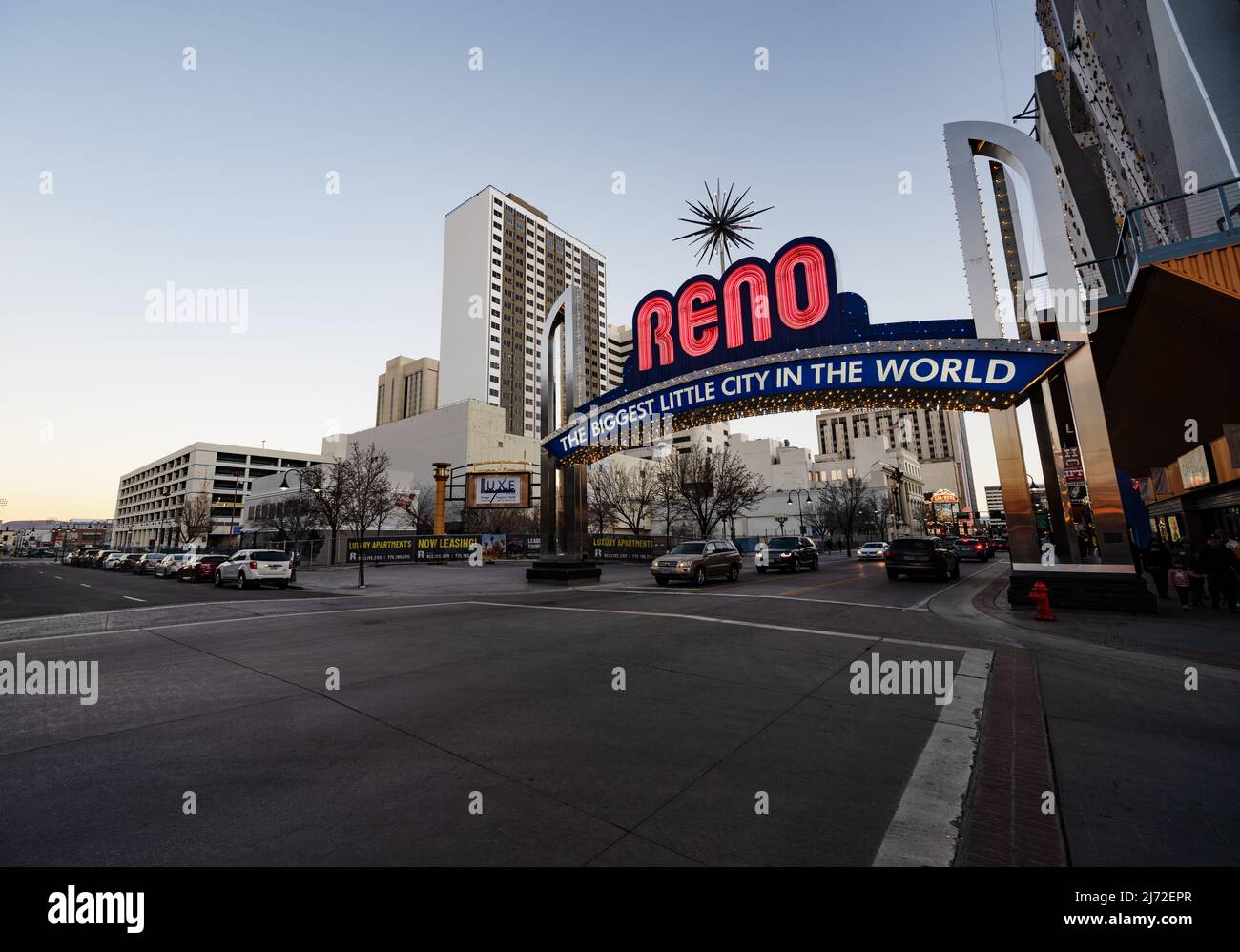 Reno Nevada welcome sign Stock Photo - Alamy