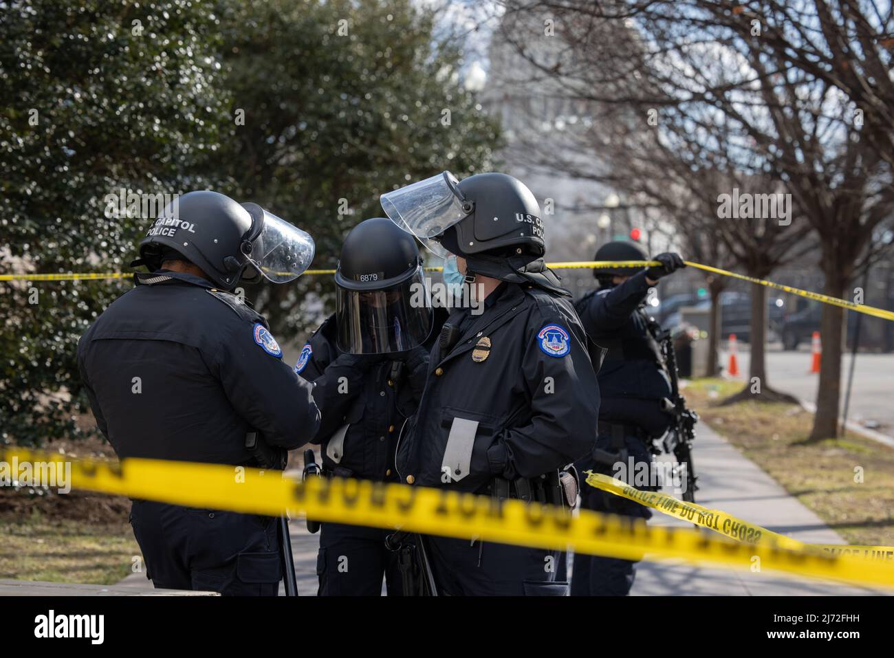 WASHINGTON, D.C. – January 20, 2021: United States Capitol Police are ...