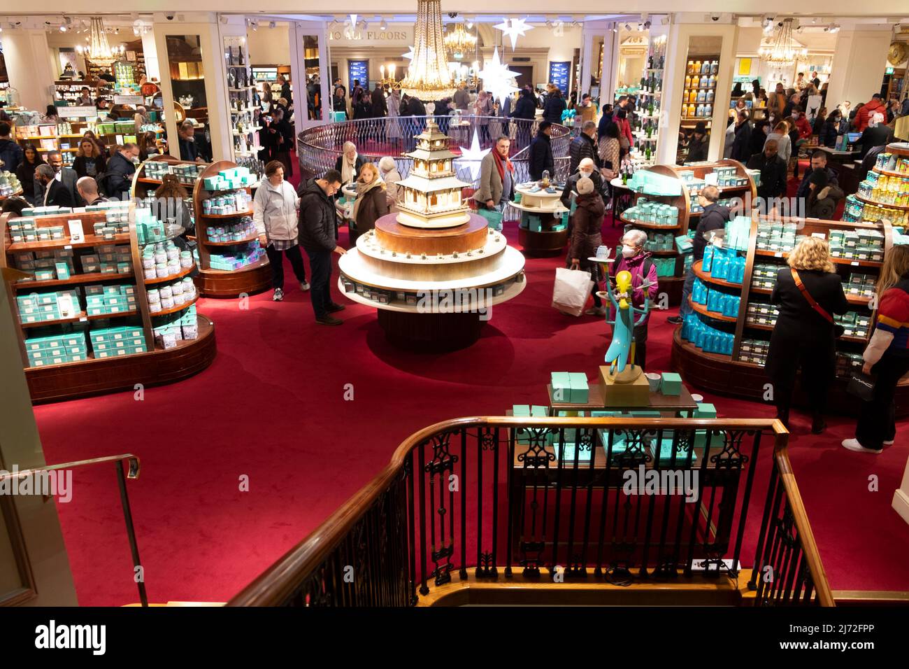 Fortnum & Mason store interior inside at Easter 2022 in Piccadilly West ...
