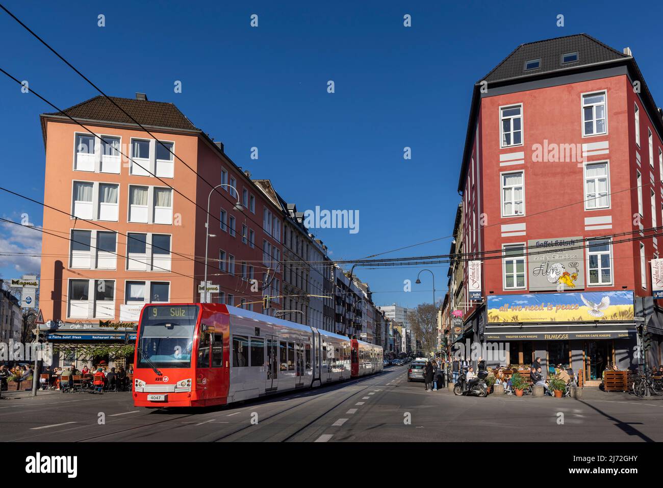 Cologne streetcar network is part of public transportation in city ...