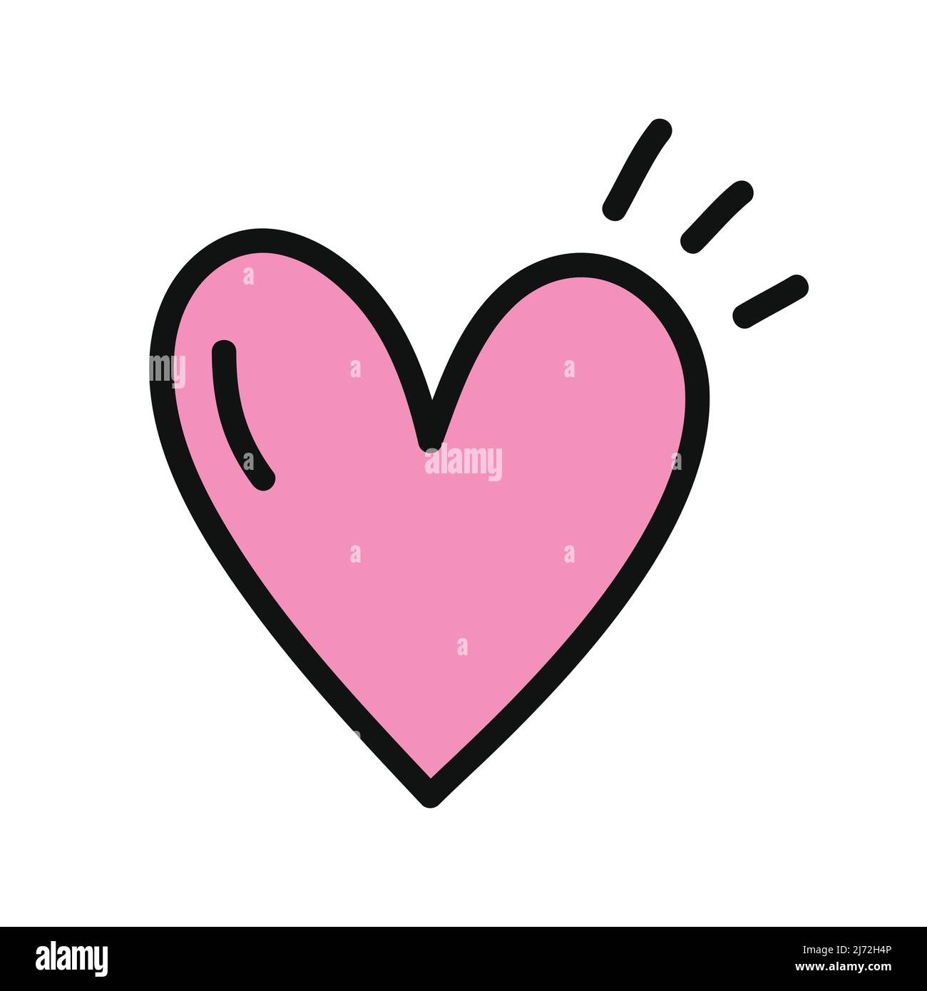 Cute Pink Heart Clipart