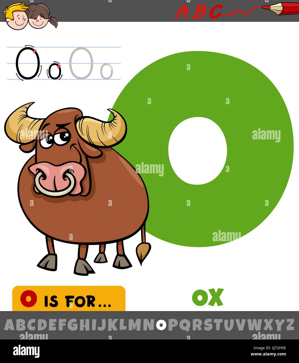 Animated Alphabet O