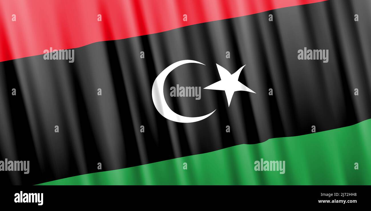 Wavy libyan flag hi-res stock photography and images - Alamy