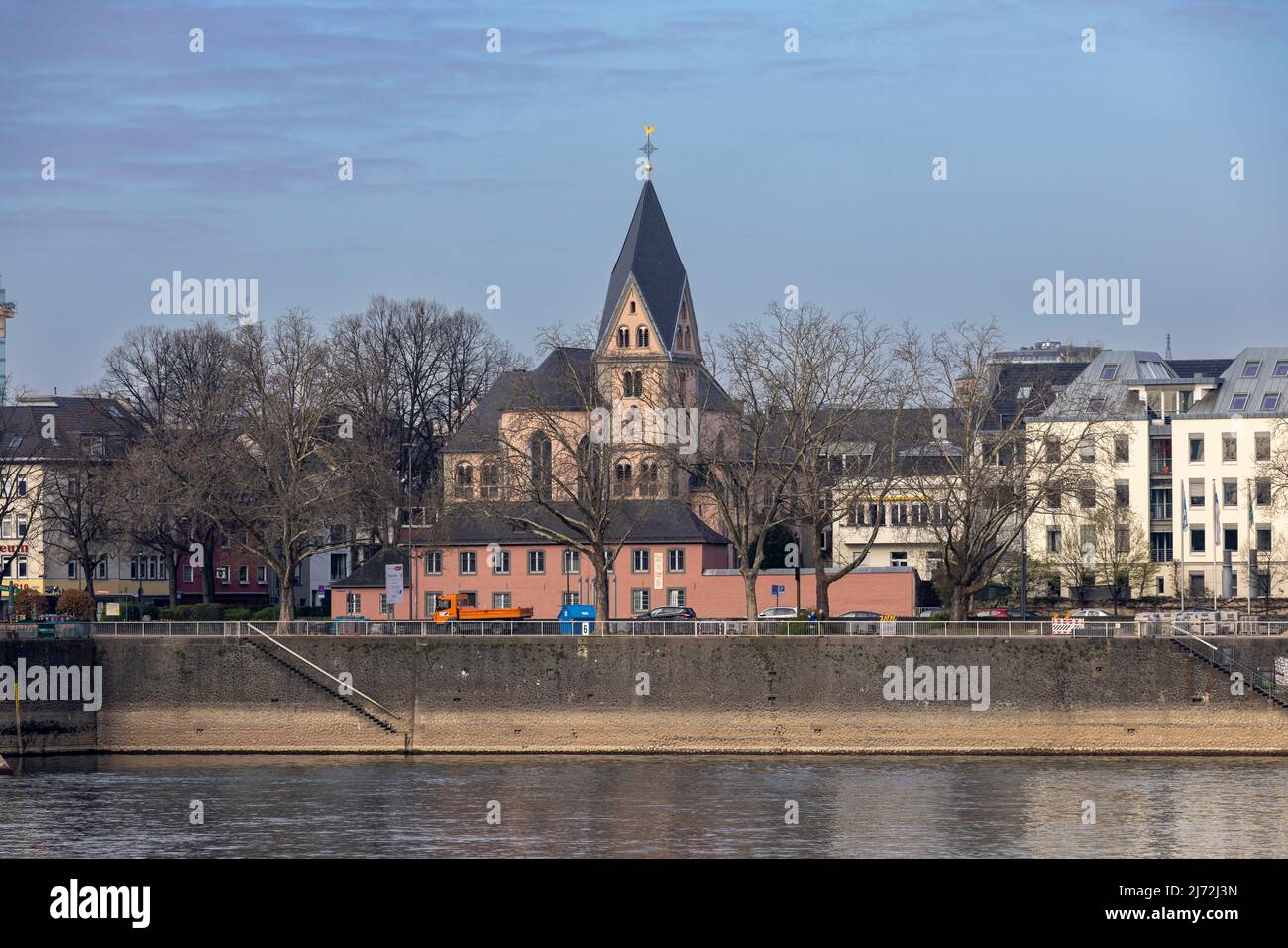 Historical church building in Cologne in a spring weather Stock Photo ...