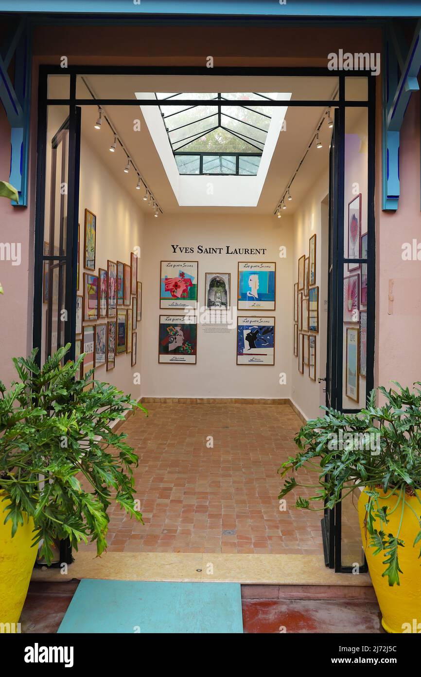 YSL in Majorelle Garden in Marrakech City, Morocco Stock Photo - Alamy