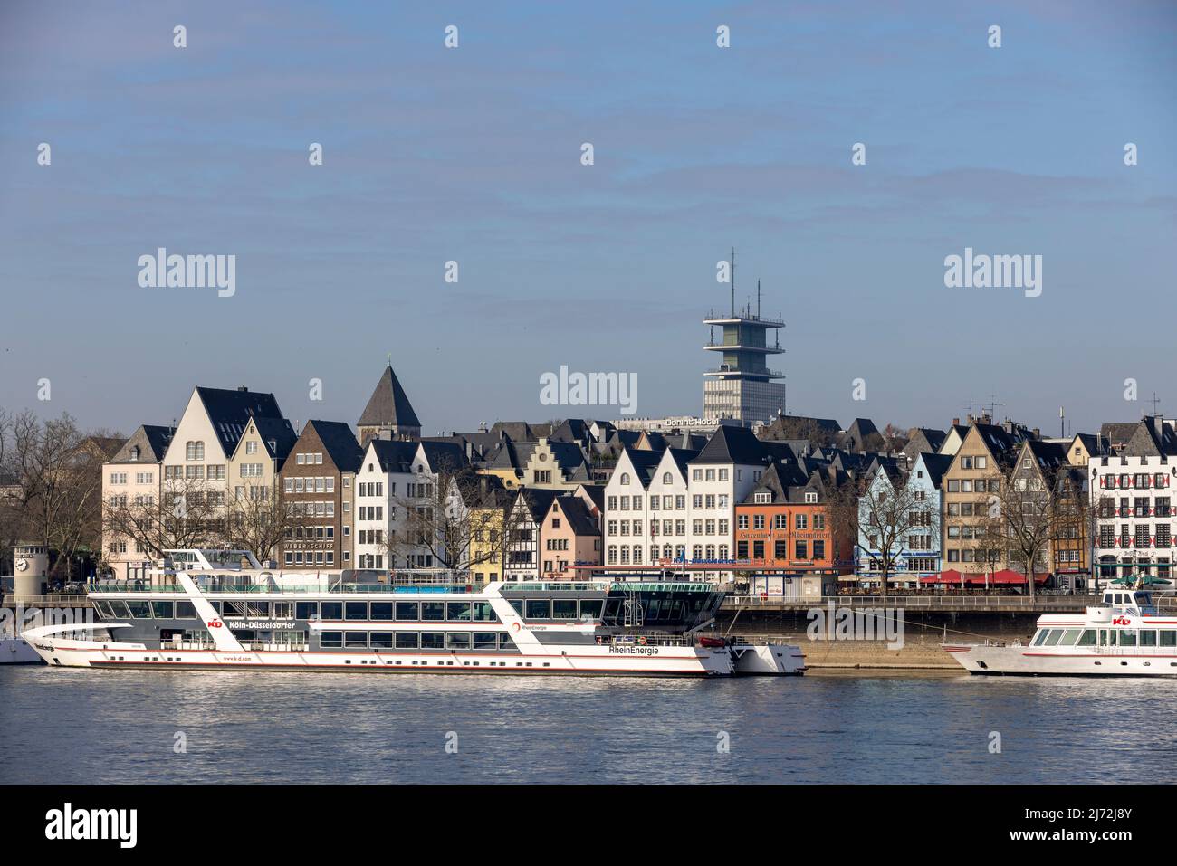 Tourists enjoying free time in Cologne old town Stock Photo - Alamy