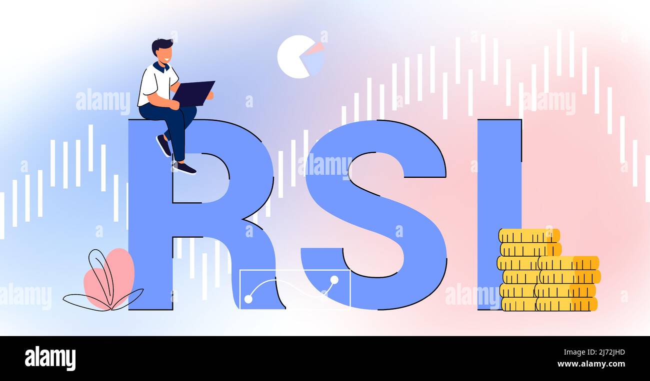 RSI Relative Strength Index acronym Business concept vector ...