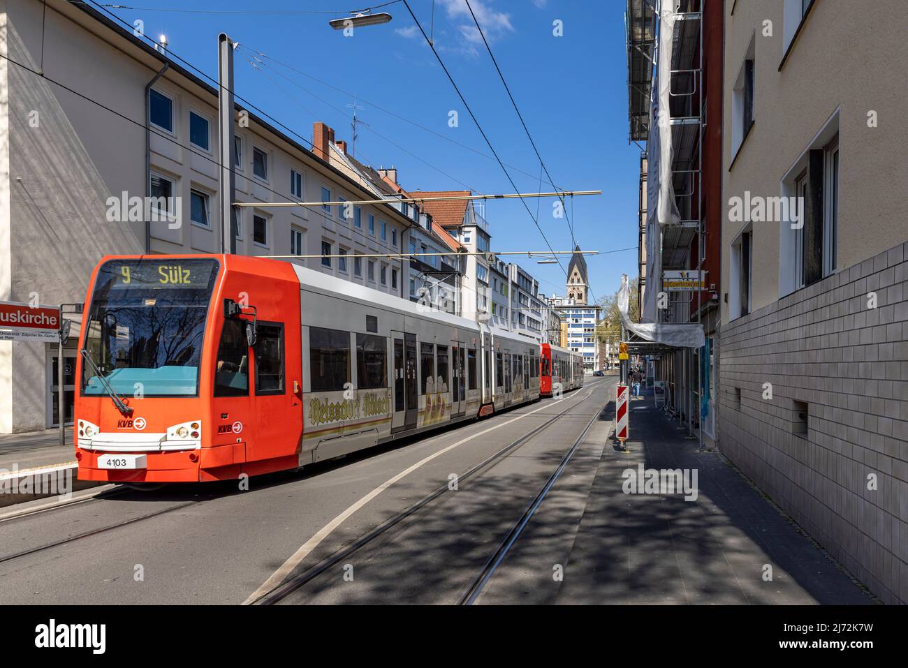 Cologne streetcar network is part of public transportation in city ...
