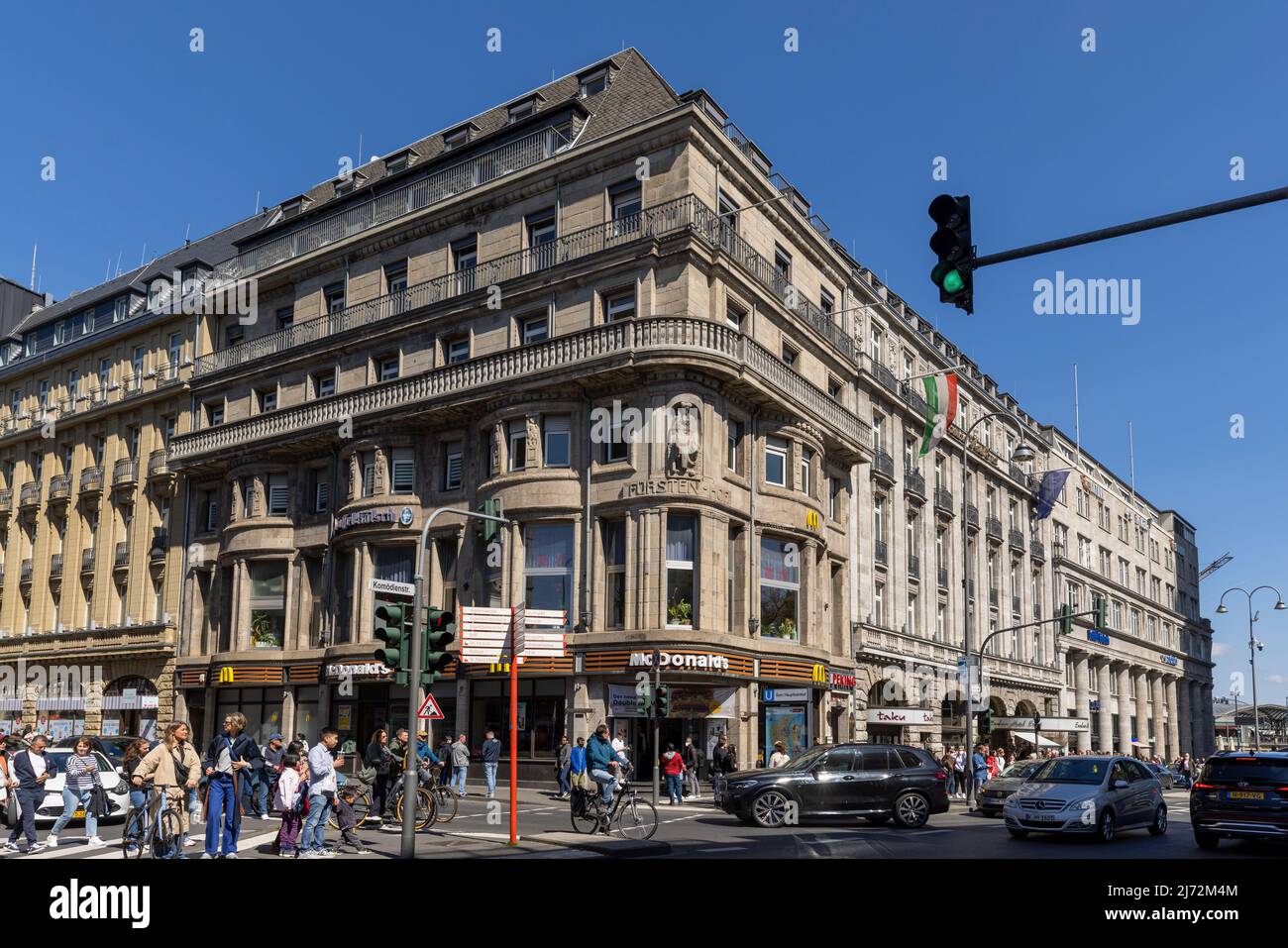 Tourists enjoying free time in Cologne old town Stock Photo - Alamy
