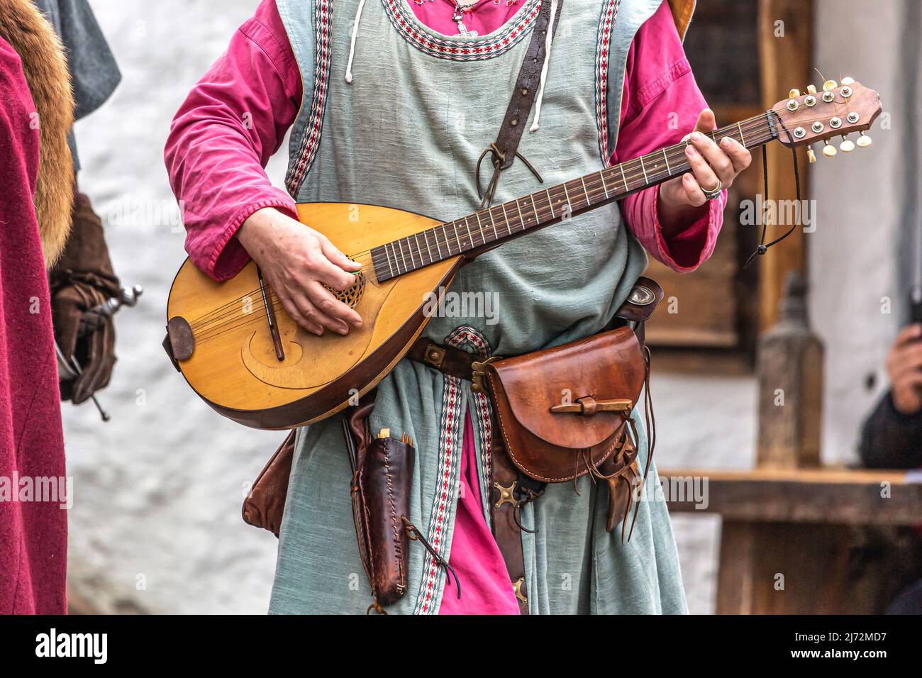 Close-up of medieval larp cosplay costumes Stock Photo - Alamy