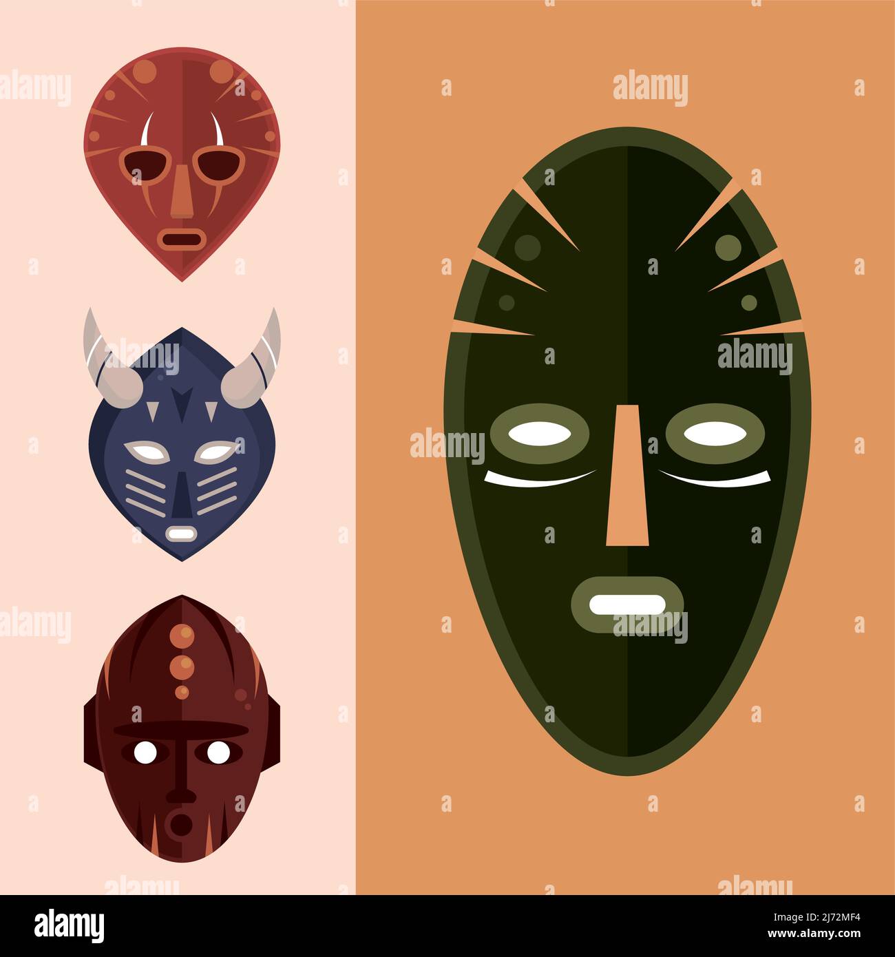 african ethnic mask Stock Vector Image & Art - Alamy