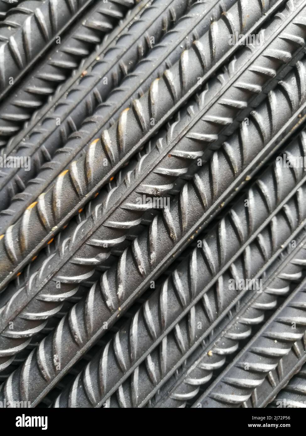 Reinforcing steel bars also called concrete rebars for constructions ...