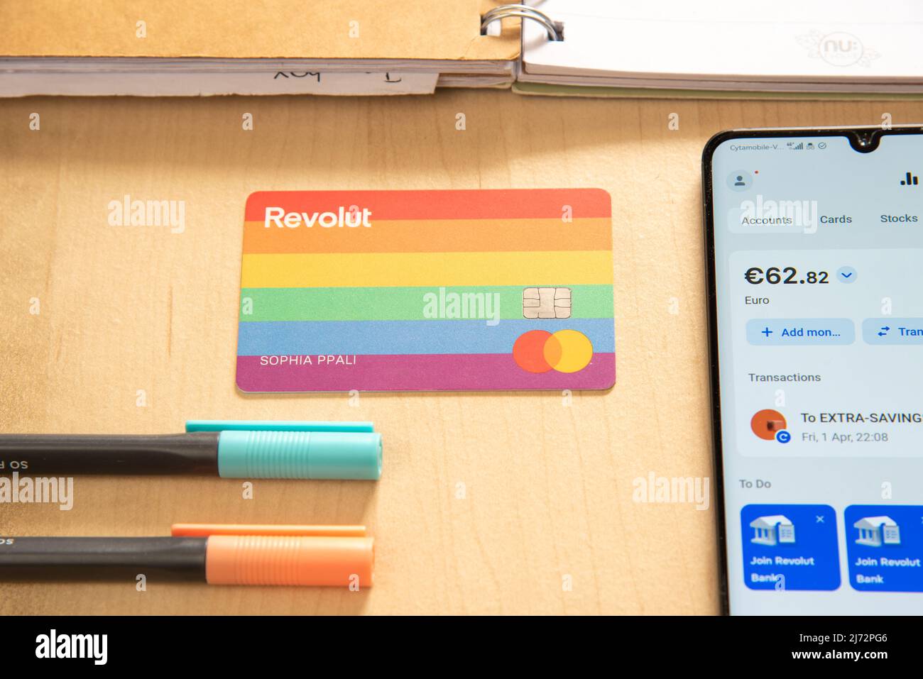 Smartphone revolut debit card. Mobile phone app cryptocurrency trading ...