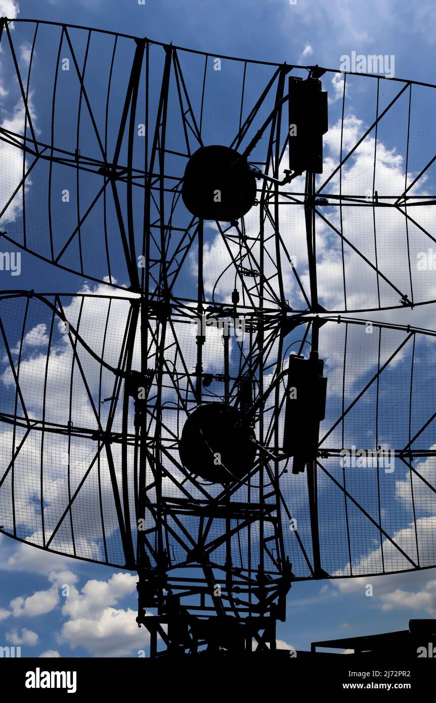 Air defense radars of military mobile anti aircraft systems, modern ...