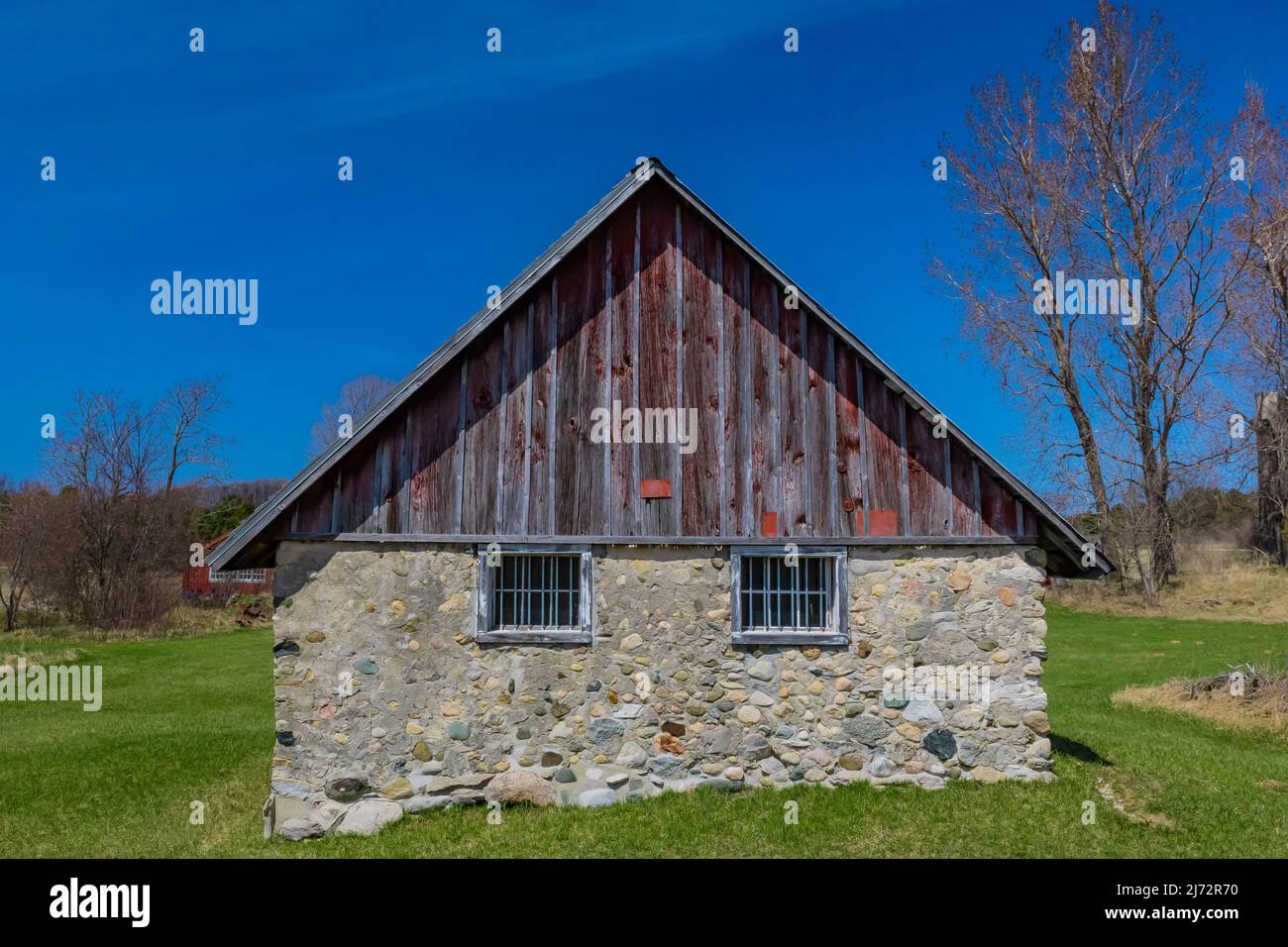 Rustic barn at Thoreson Farm in Port Oneida Rural Historic District, in Sleeping Bear Dunes ...