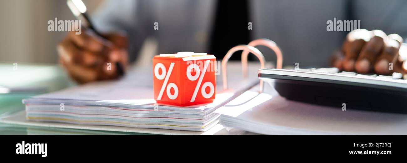 Corporate Tax And Interest Rate Percent. Calculating Percent Stock ...