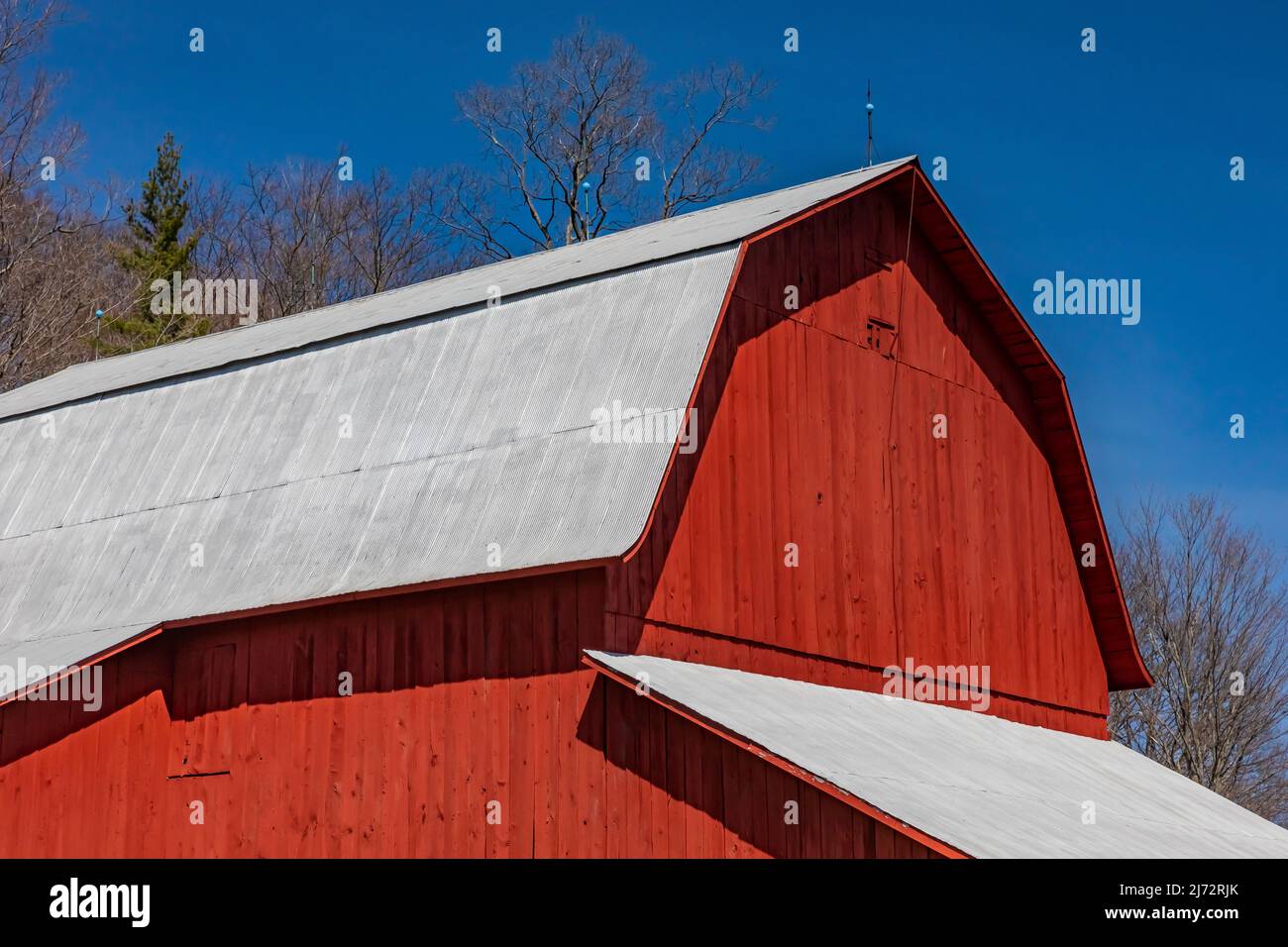 Barn for Charles Olsen farm in Port Oneida Rural Historic District, with barns and outbuilding ...