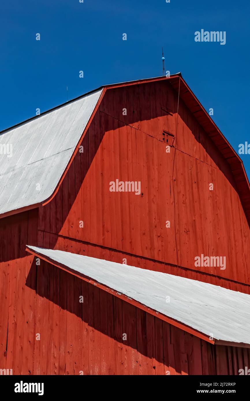 Barn for Charles Olsen farm in Port Oneida Rural Historic District, with barns and outbuilding ...