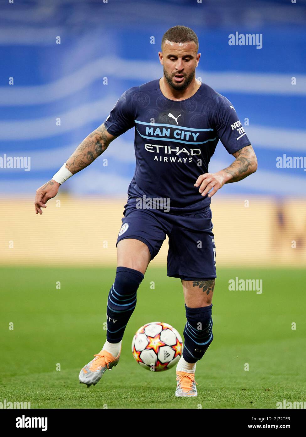 Kyle Walker of Manchester City during the UEFA Champions League match ...