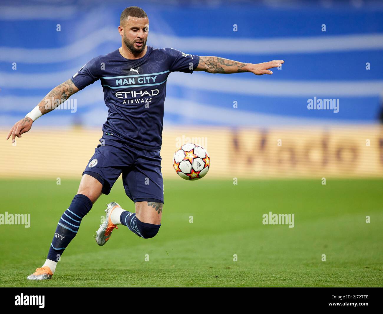 Kyle Walker of Manchester City during the UEFA Champions League match ...