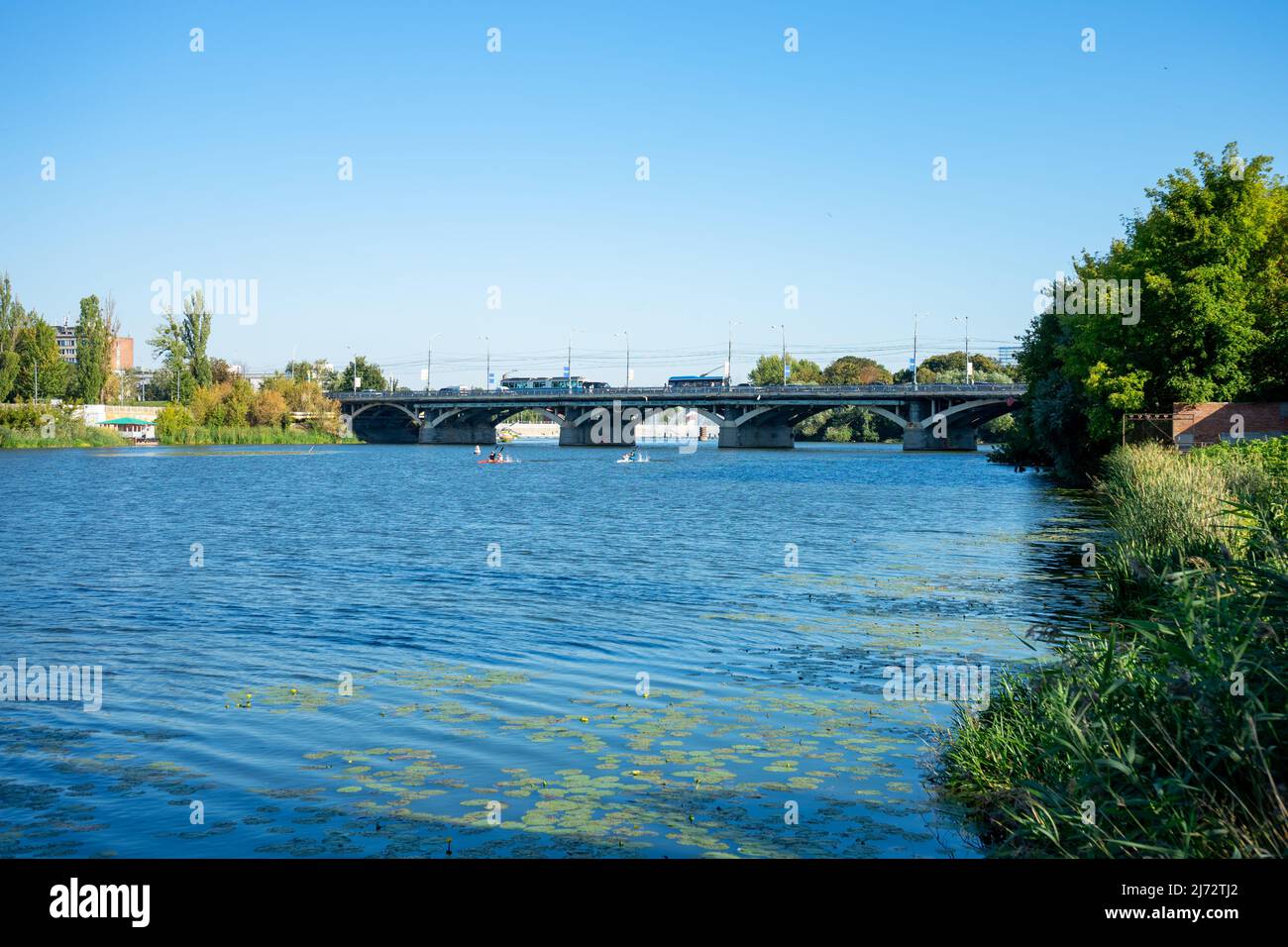Bridge over the Southern Bug River in Vinnytsia Ukraine Stock Photo - Alamy