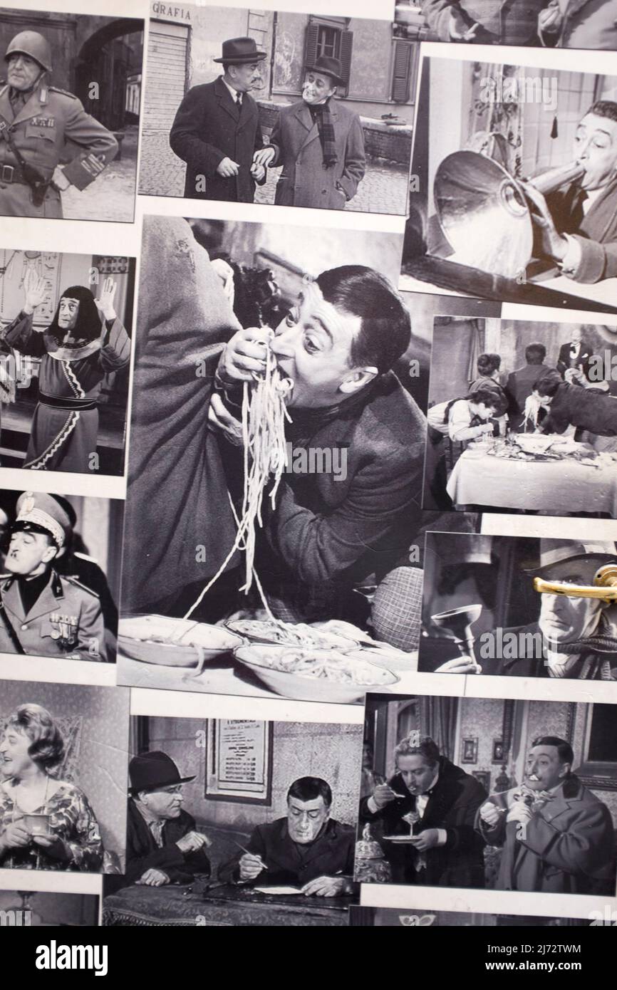 Man eating pasta vintage hi-res stock photography and images - Alamy