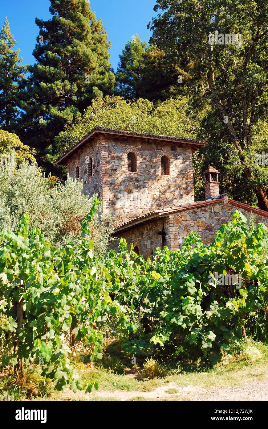 A winery in the Napa Valley is built to resemeble a Medieval castle ...