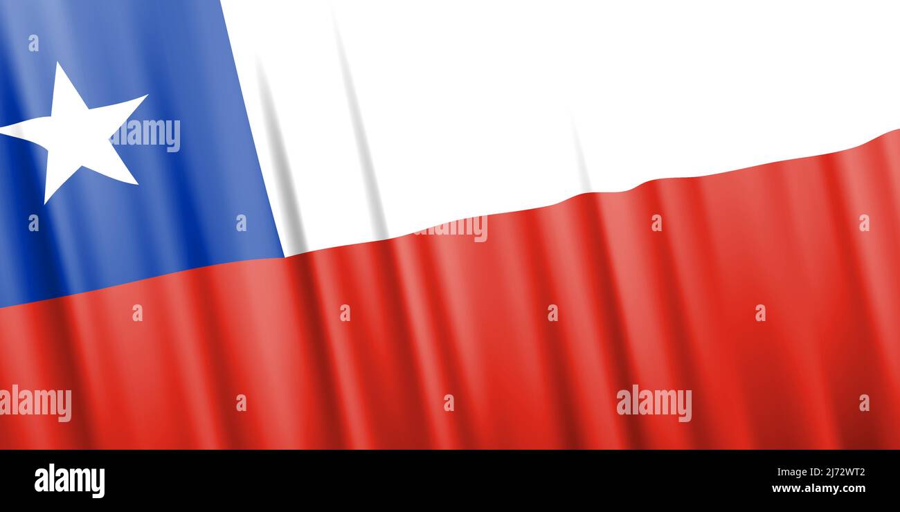 Wavy flag of chile hi-res stock photography and images - Alamy