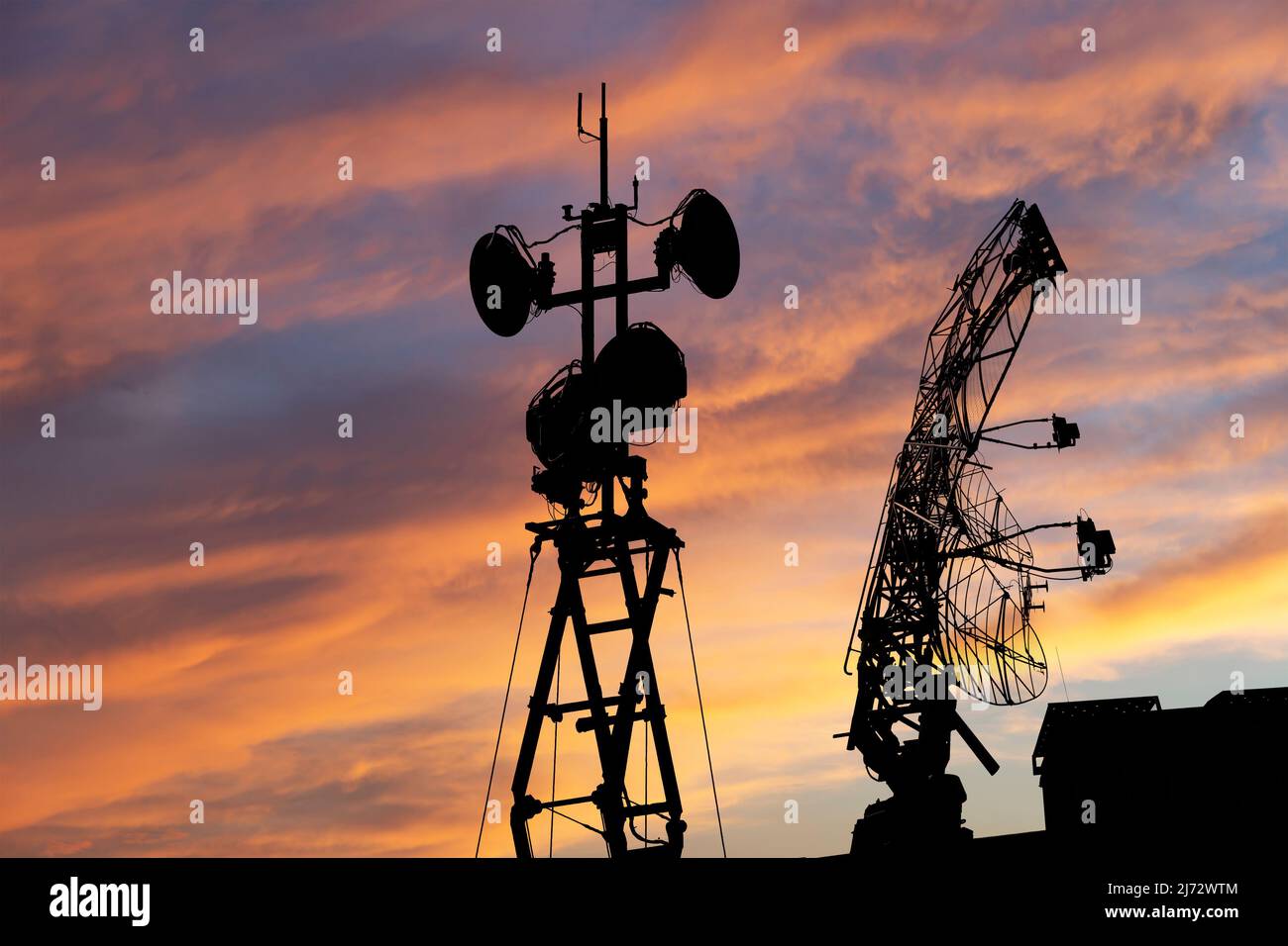 Air defense radars of military mobile anti aircraft systems, modern ...