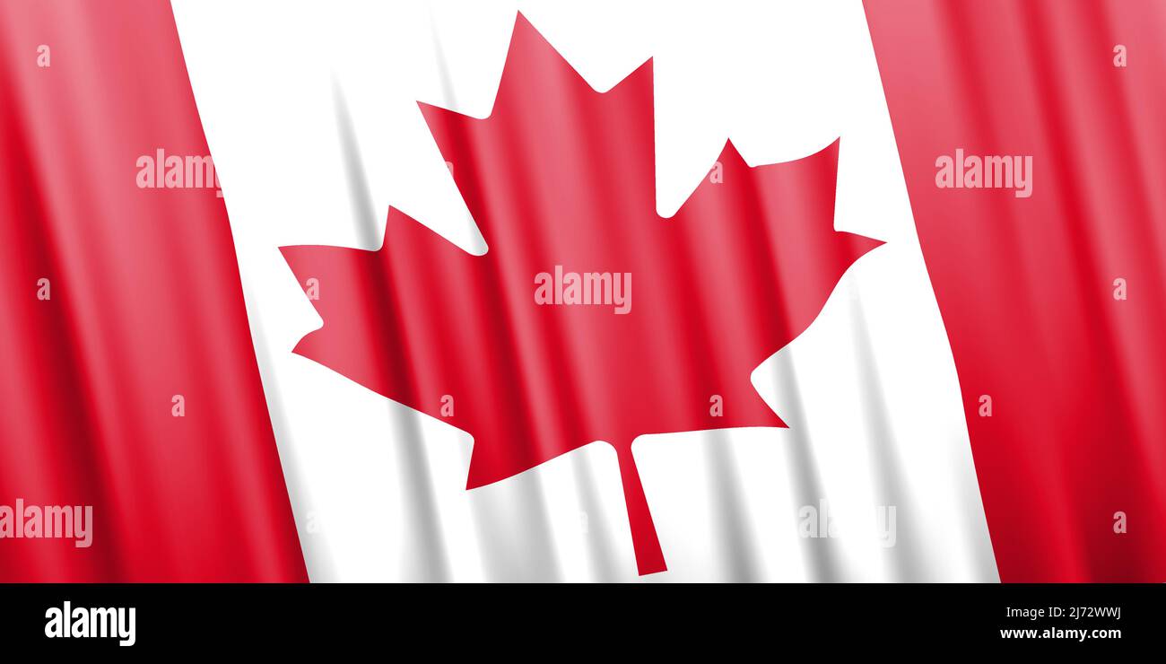 Wavy vector flag of Canada Stock Vector Image & Art - Alamy
