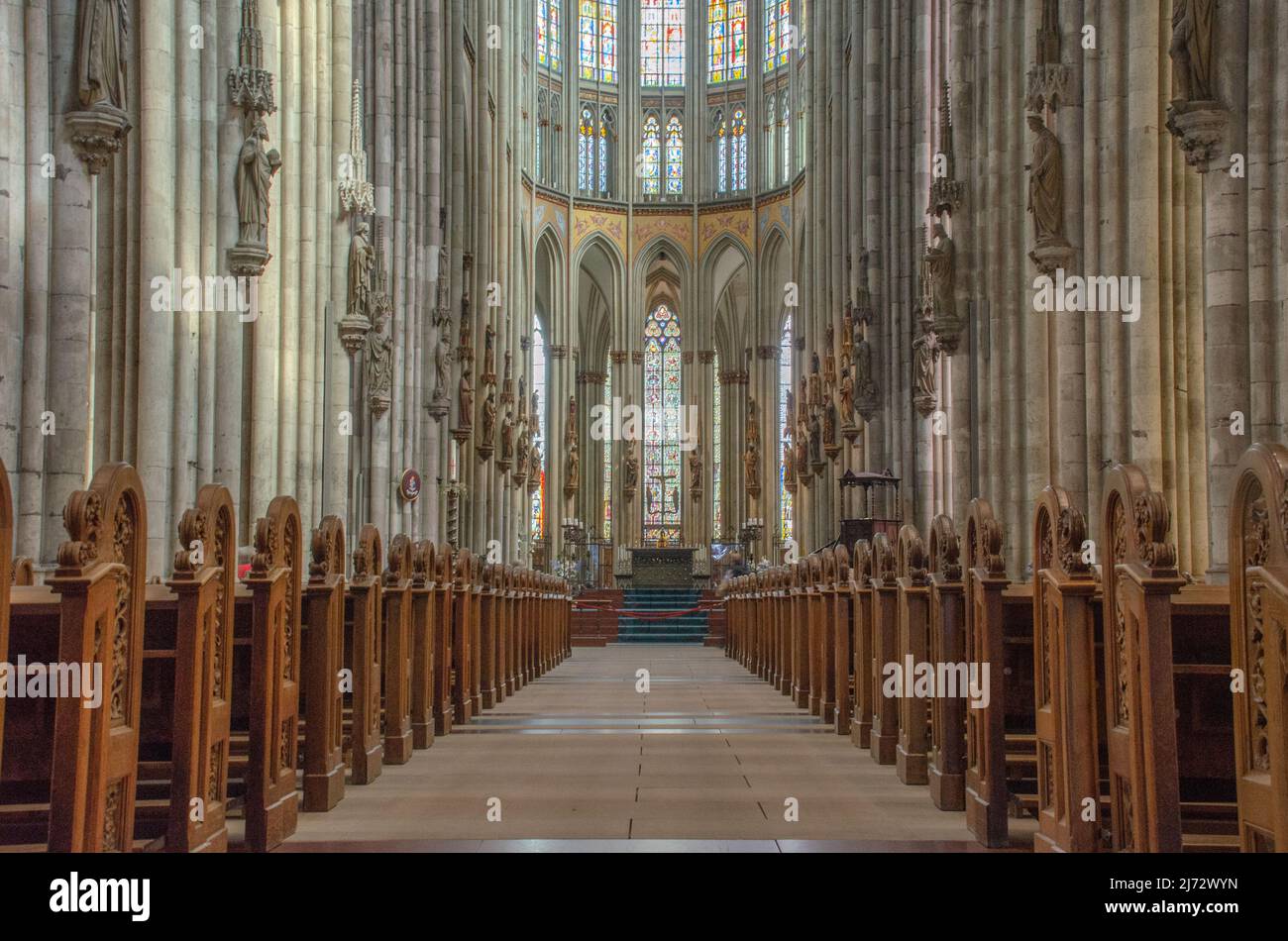Interior of cologne cathedral hi-res stock photography and images - Alamy