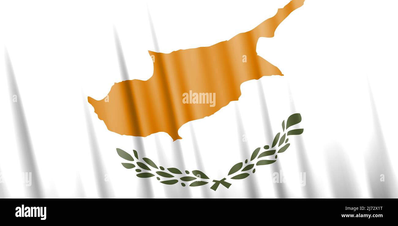 Wavy vector flag of Cyprus Stock Vector Image & Art - Alamy