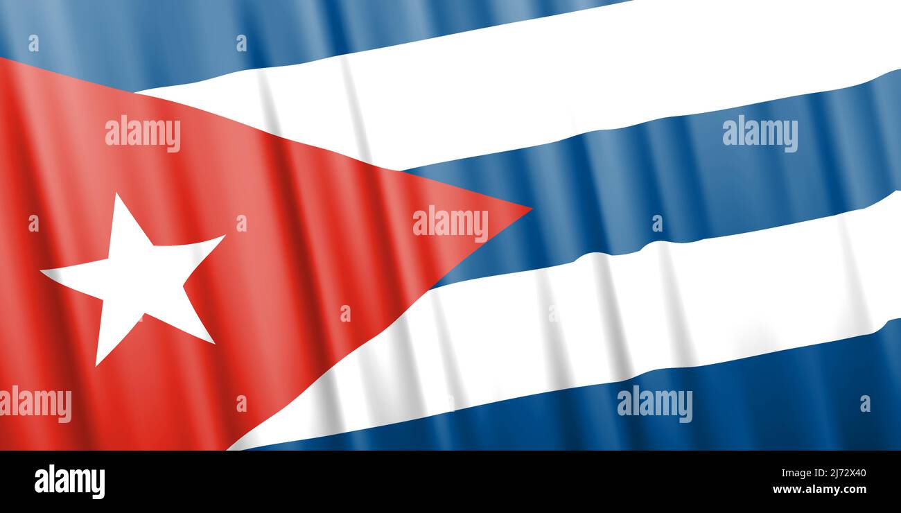 Wavy vector flag of Cuba Stock Vector Image & Art - Alamy