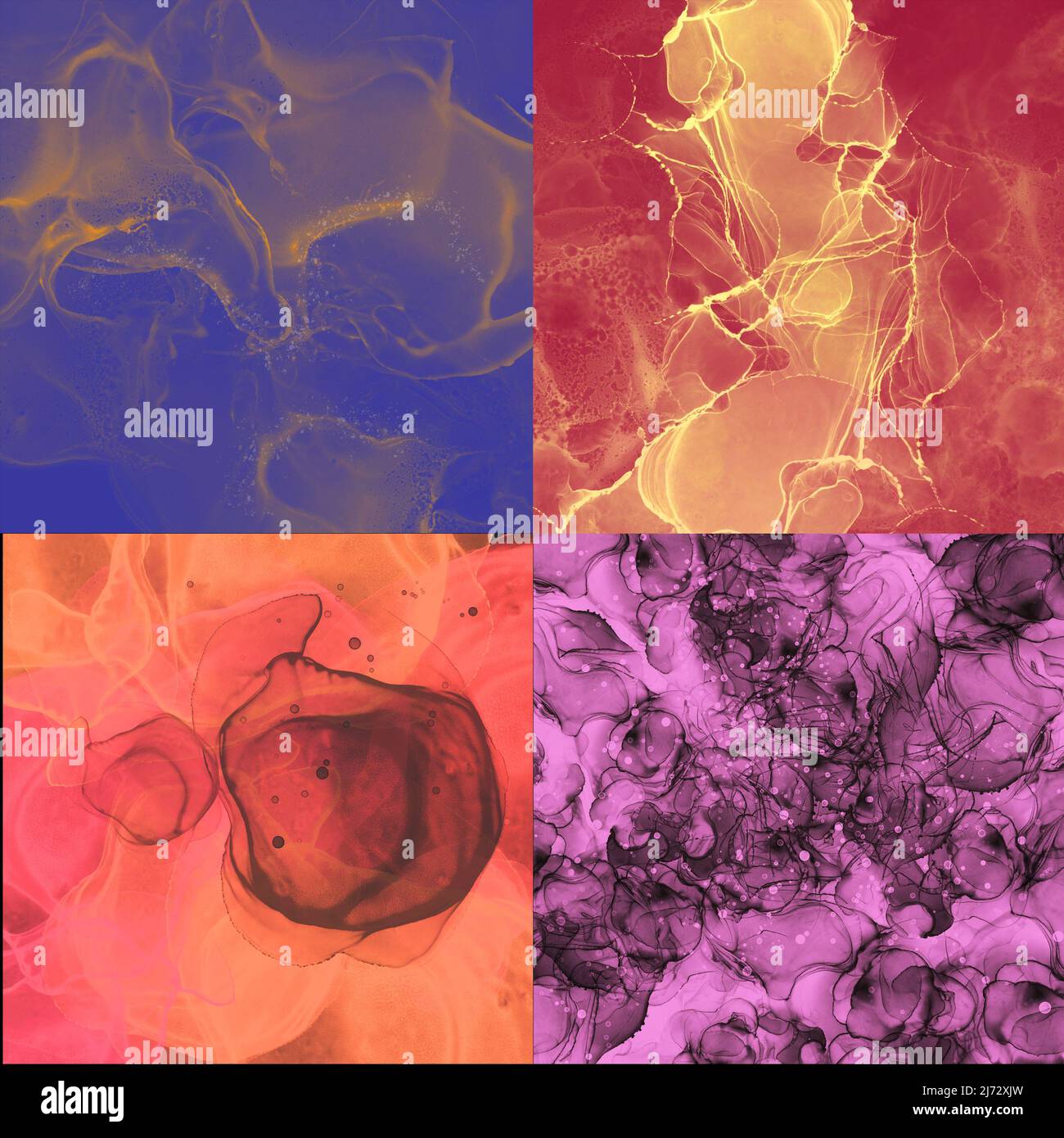 Four square within a square. Eye catching examples of fluid pour ...